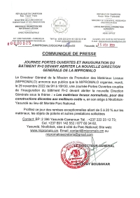 Journée portes ouvertes et inauguration du bâtiment R+2 devant abriter ...